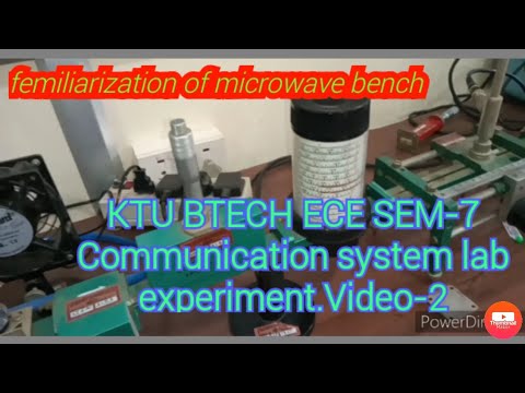 Familiarization of microwave bench, Reflex klystron and Gun diode. For ...