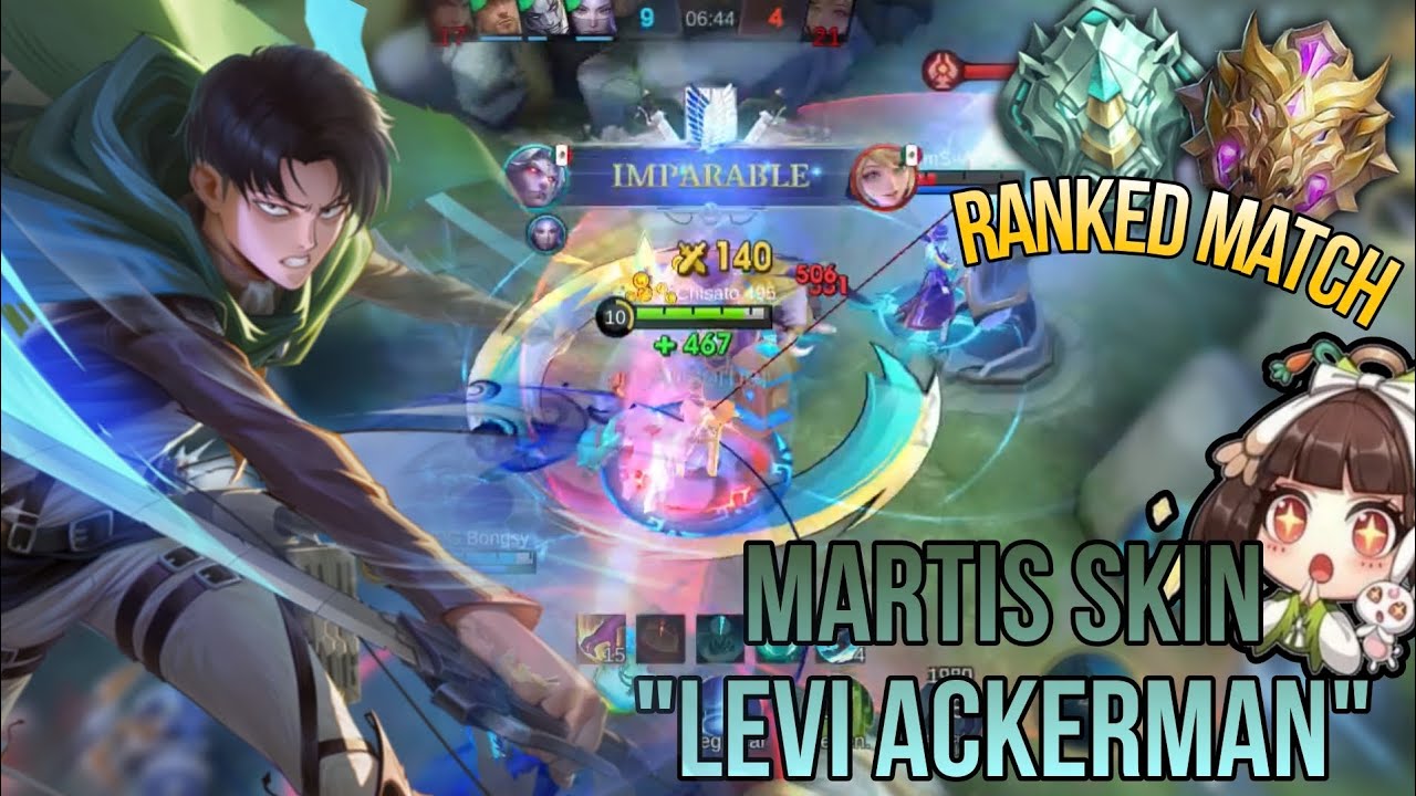 Martis Levi Attack on Titan Skin en Ranked! - Mobile Legends - YouTube