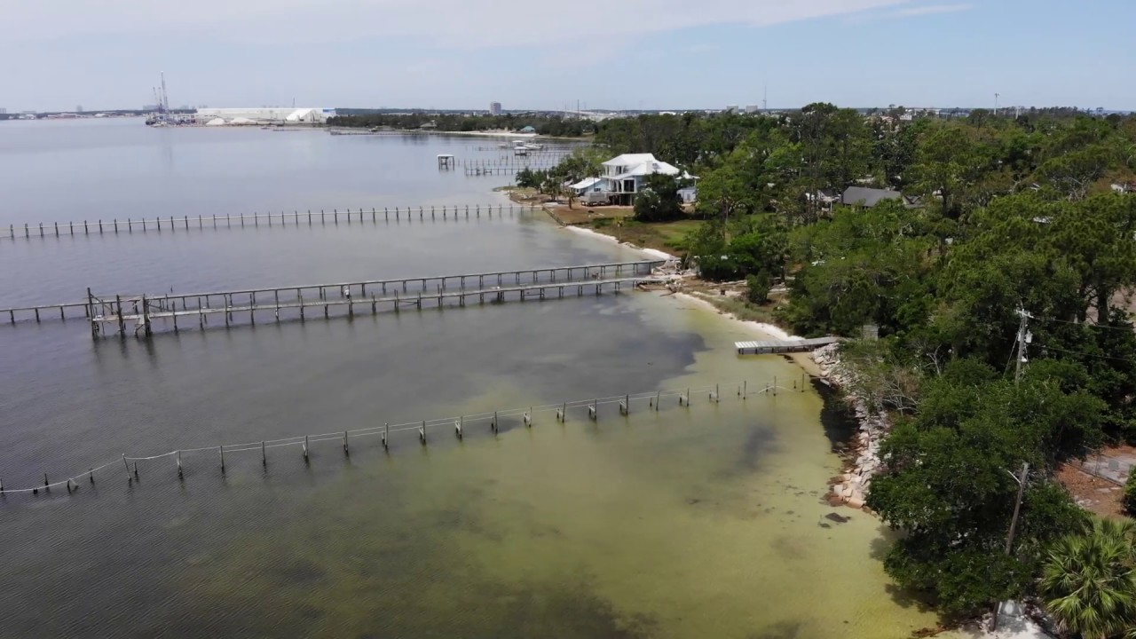 Aerial View of St. Andrew Bay Shoreline - YouTube