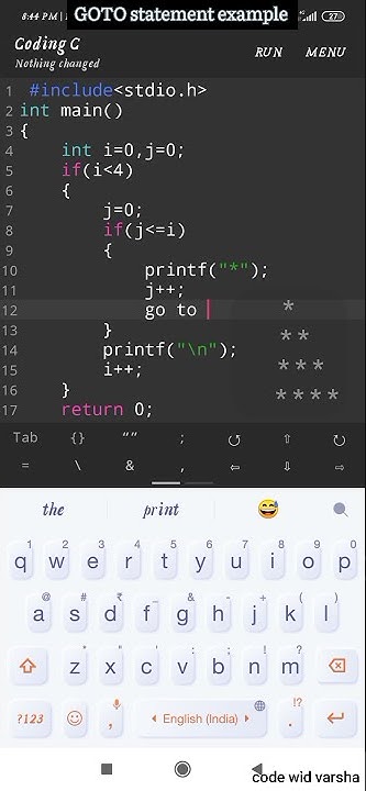 C program to print the pattern with goto statement | #goto #cprogram #Shorts - YouTube