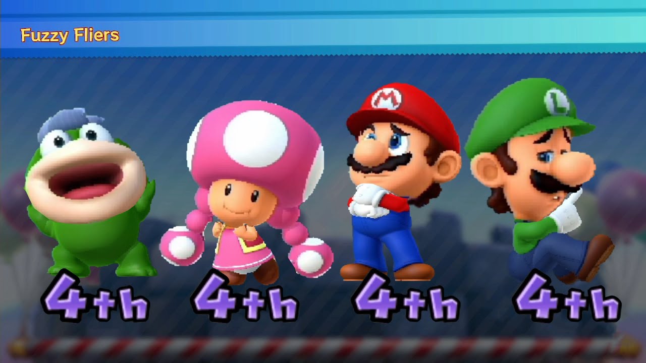 Mario Party 10 Haunted Trail - Spike vs Toadette vs Mario vs Luigi ...