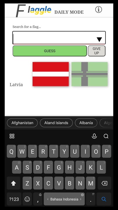 Solving Daily Mode In Flaggle Day 202 - YouTube