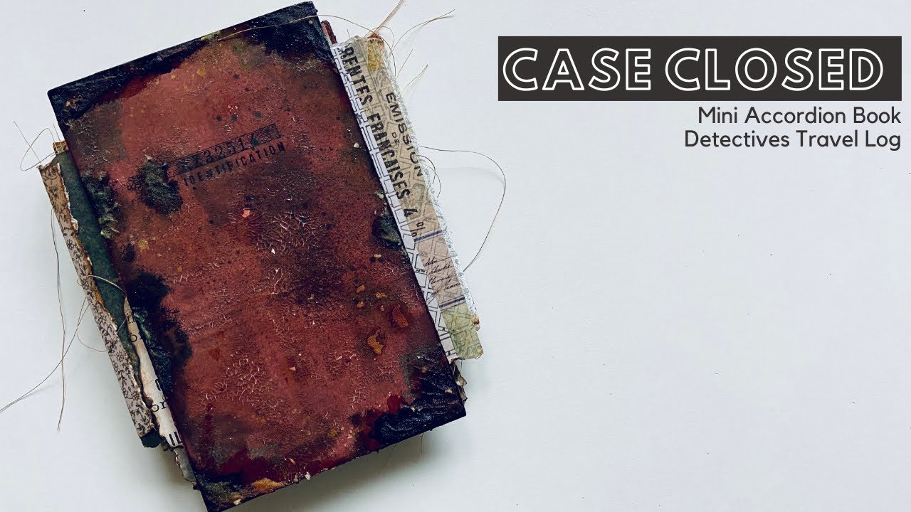 Junk Journal Folio | Case Closed | Mini Accordion Book | Detectives ...