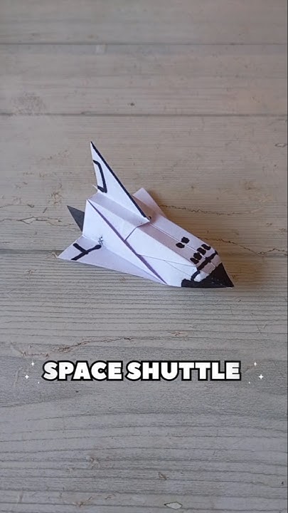 SPACE SHUTTLE ORIGAMI TUTORIAL|HOW TO MAKE PAPER SHUTTLE SPACESHIP CRAFT STEP BY STEP FOLDING ...