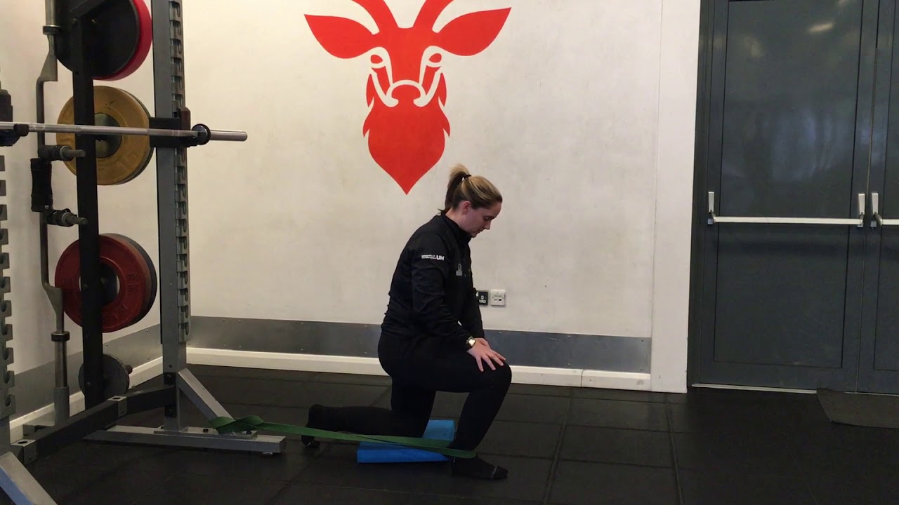 Ankle Banded Talus Glide (Kneeling) - YouTube