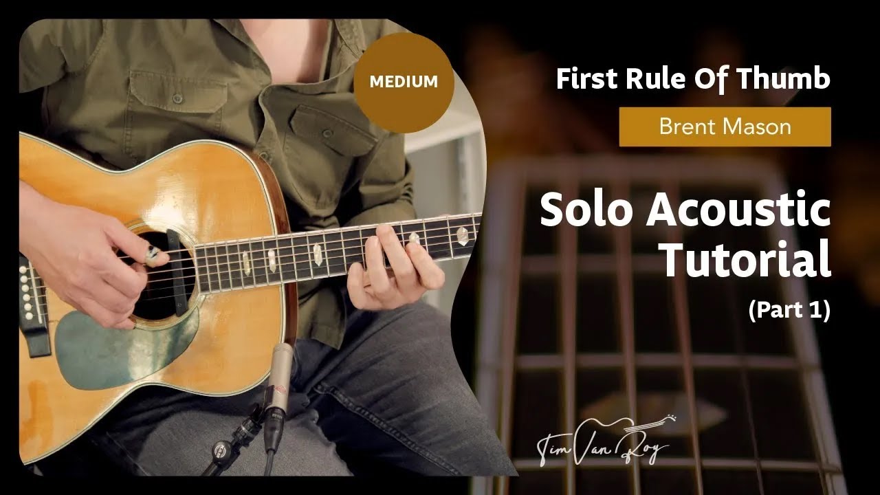 First Rule Of Thumb (Brent Mason) - Tutorial (Part 1) - YouTube