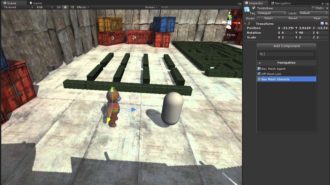 NavMesh Obstacles - Unity Official Tutorials - YouTube