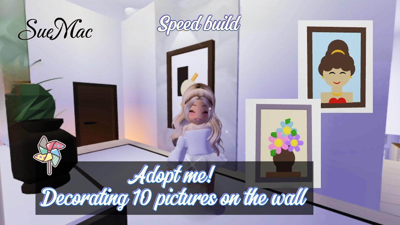 How to make pictures for the wall - Adopt me! - speed build - YouTube