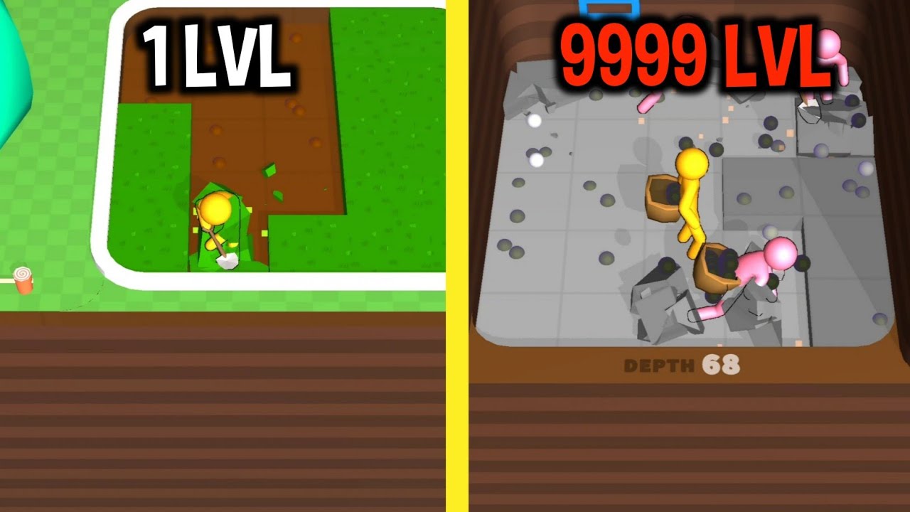MAX LEVEL in Dig Deep Game - YouTube