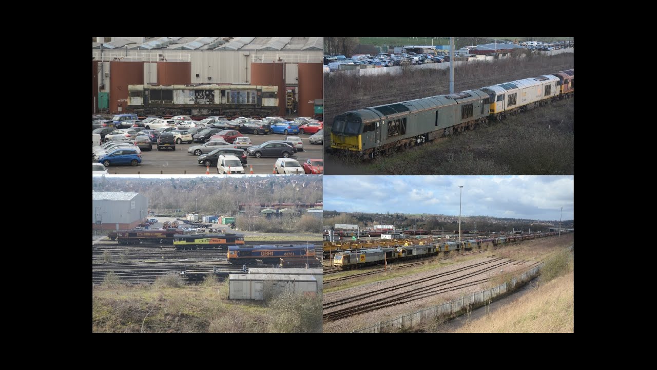 Trains In 2016 Toton TMD & Toton Yard, plus NET Toton Lane Trams - YouTube