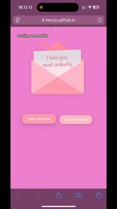 Opening Envelope Using HTML CSS 😋😎🔥 #webdeveloper #ui #ux #uidesign #css #webdesign # - YouTube