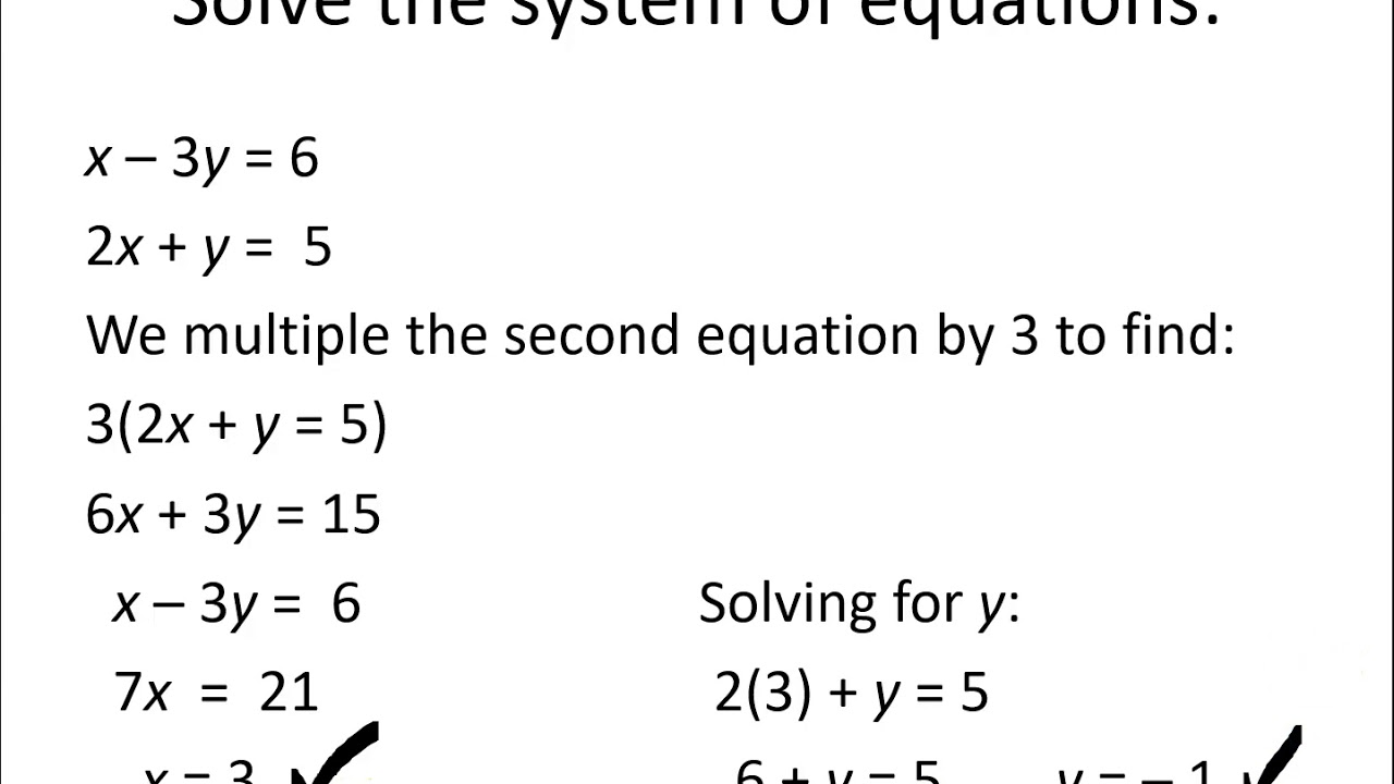 Solving Equations By Elimination YouTube solving-equations-by-elimination-youtube