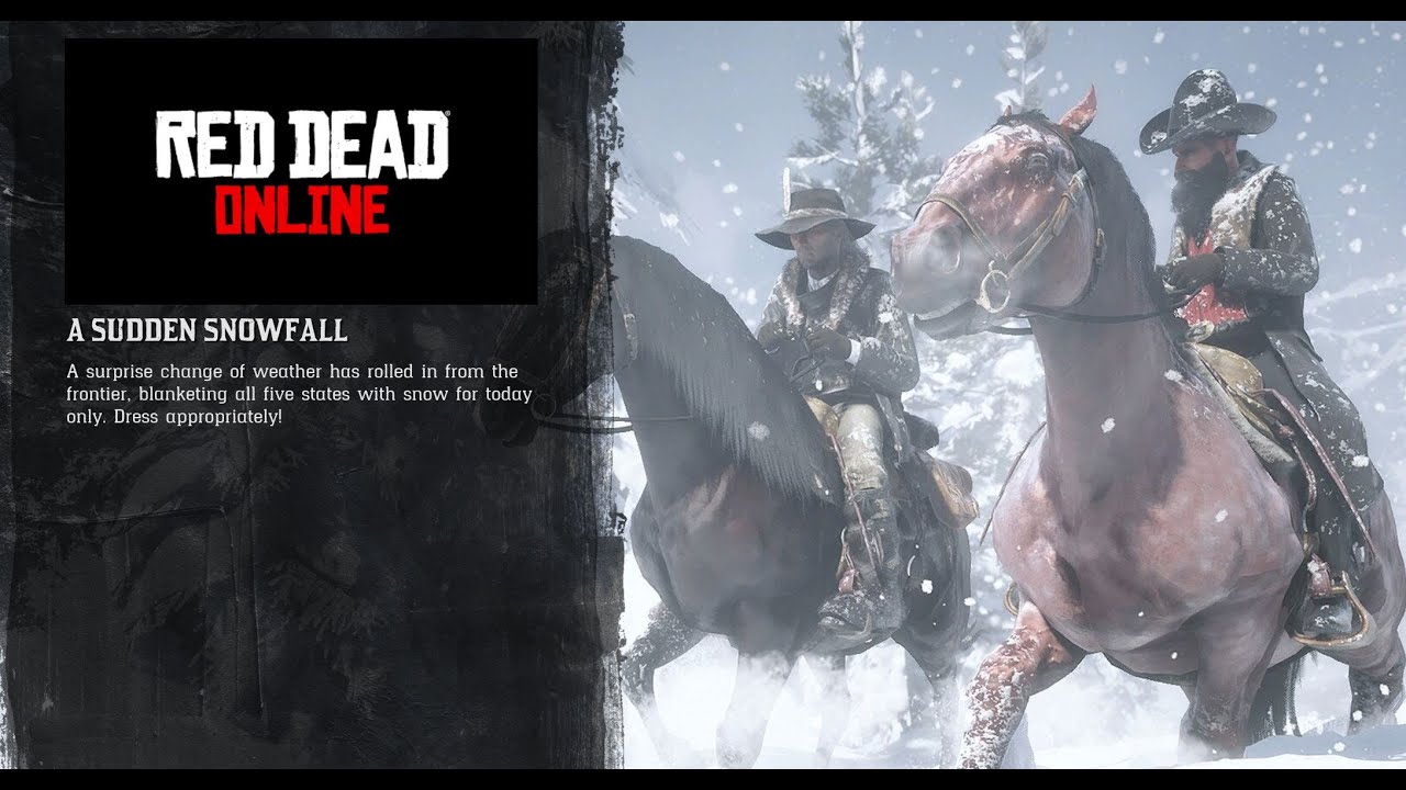Red Dead Online RDR2 - Snow is Back just For Today. !st April Surprise ...