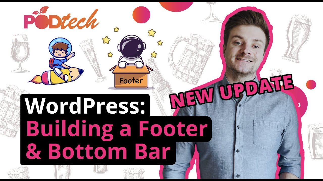 WordPress: Creating a Footer & Bottom Bar - 2021 - YouTube