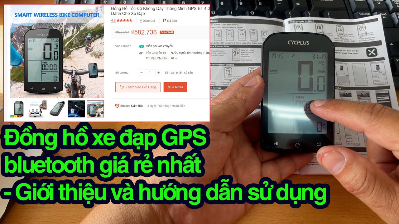 Đồng hồ xe đạp Cyplus M1 GPS bluetooth giá rẻ nhất - Giới thiệu và ...
