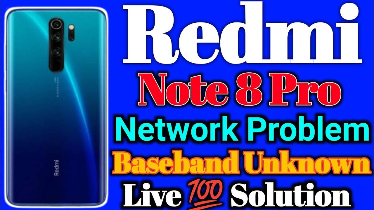 How To fix Network Problem Redmi Note 8 Pro // redmi note 8 pro network ...