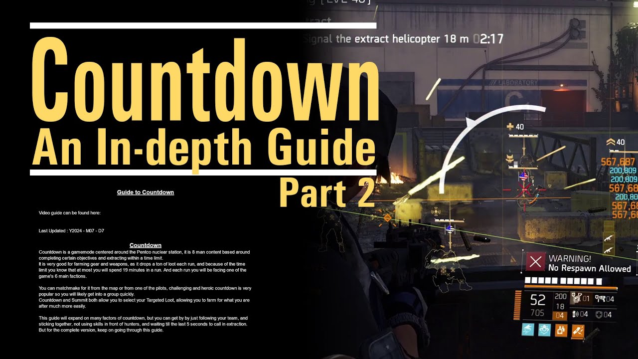 Countdown - An In-depth Guide - Part2 - Putting it in practice with ...