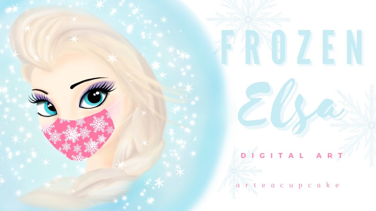 Disney Frozen Elsa New Normal Face Mask Digital Art for Beginners ...
