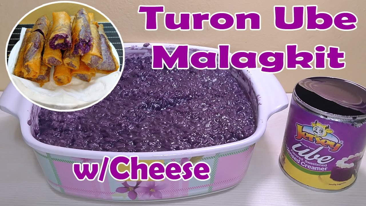 Ube Malagkit Turon (Bigas na malagkit na Turon Ube Flavor) - YouTube