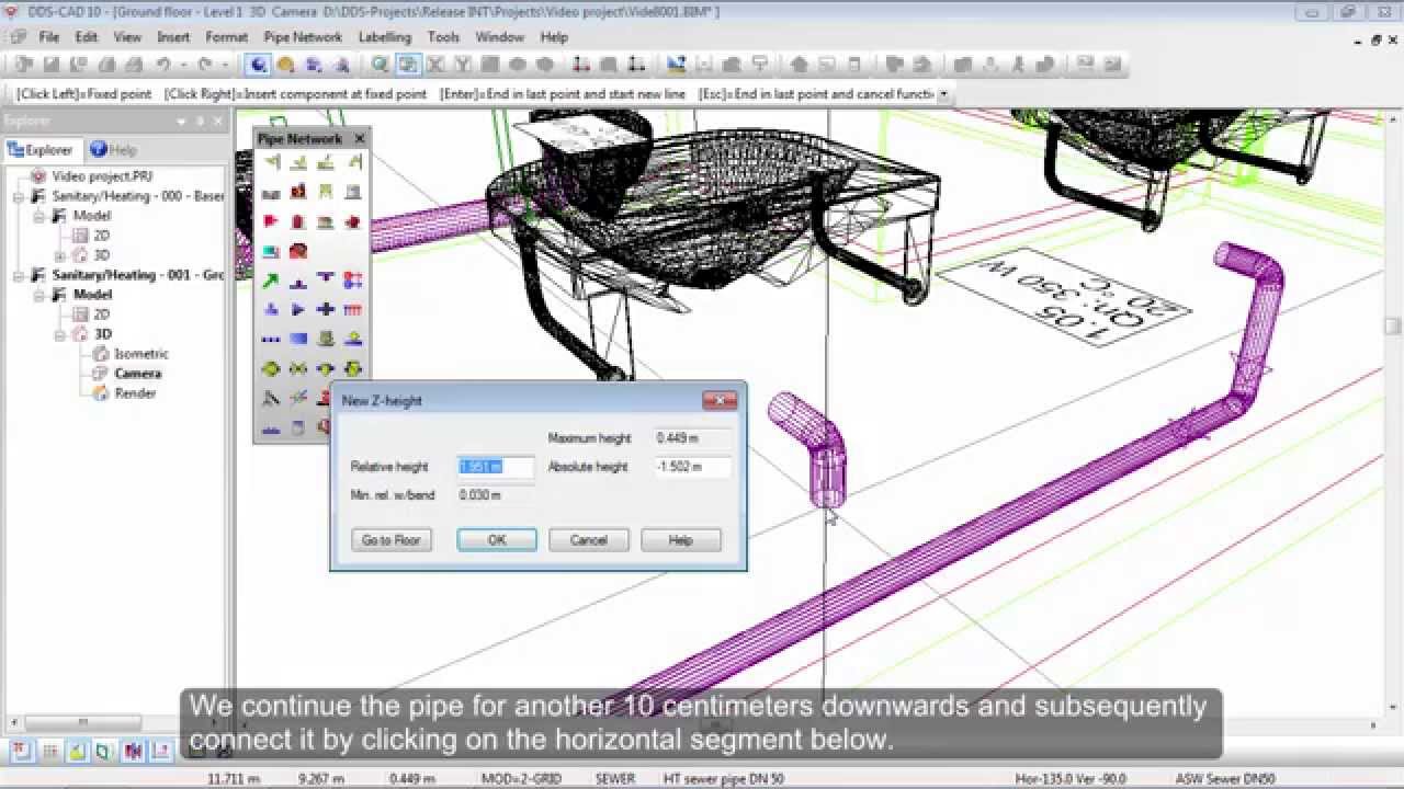 DDS-CAD Plumbing: Modeling Drainage - YouTube