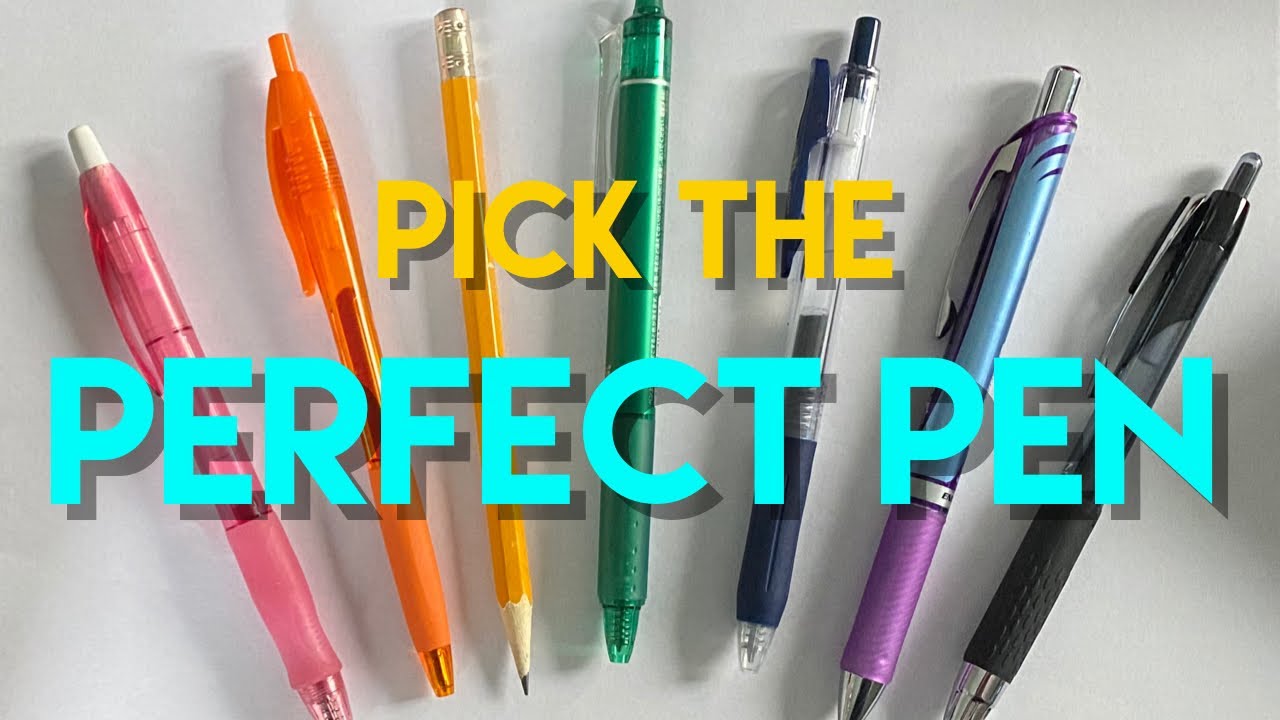 PICK THE PERFECT PEN! A Guide To Pick Your Next Pen | happy monday ...