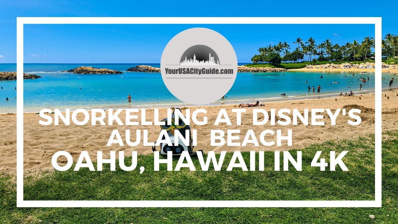 Snorkeling at Disney's Aulani Beach Resort Oahu in 4k - YouTube