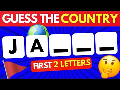 Guess The Country By First 2 Letters | Country Quiz - YouTube