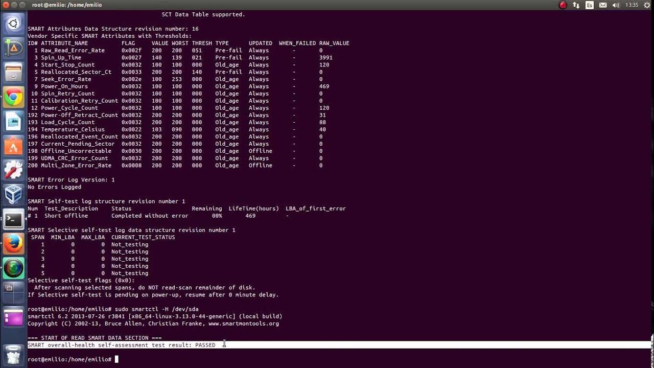 Comandos y uso de smartmontools - YouTube