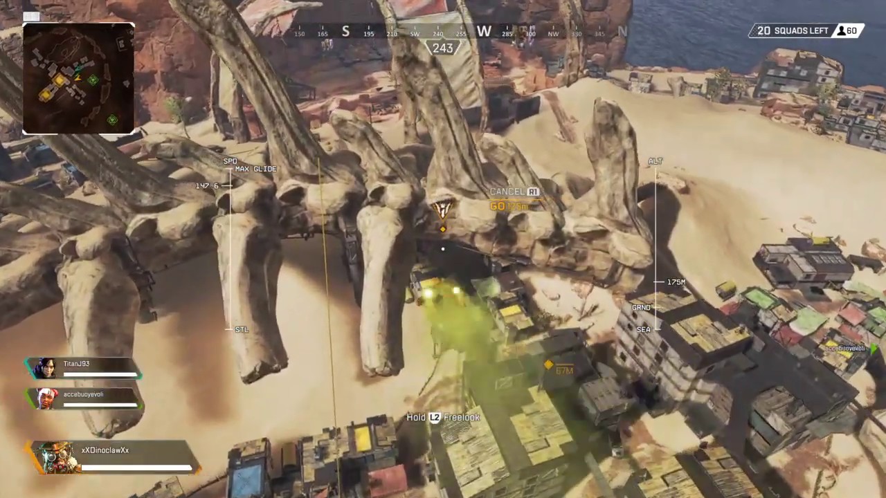 Apex Legends Stuck in Skull Town's bone - YouTube