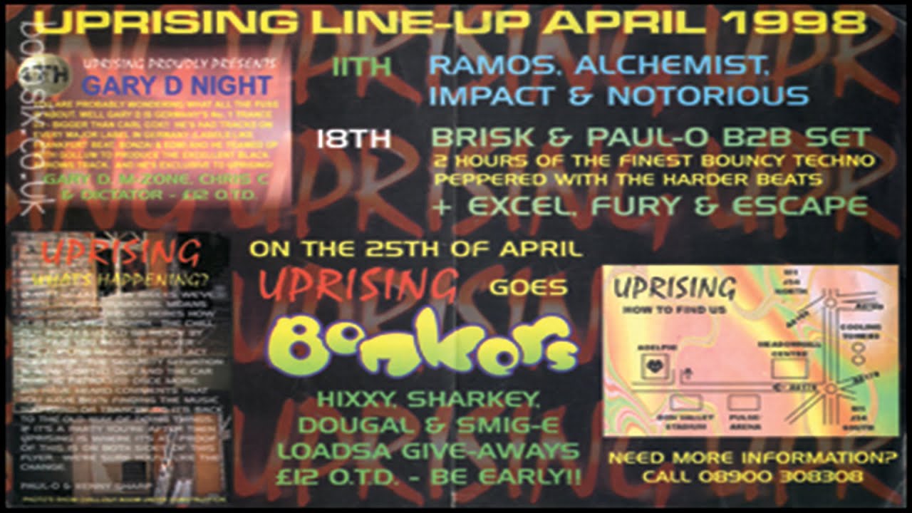 Uprising Gary D Night 4-4-1998 M-Zone - Marcus Domer - YouTube