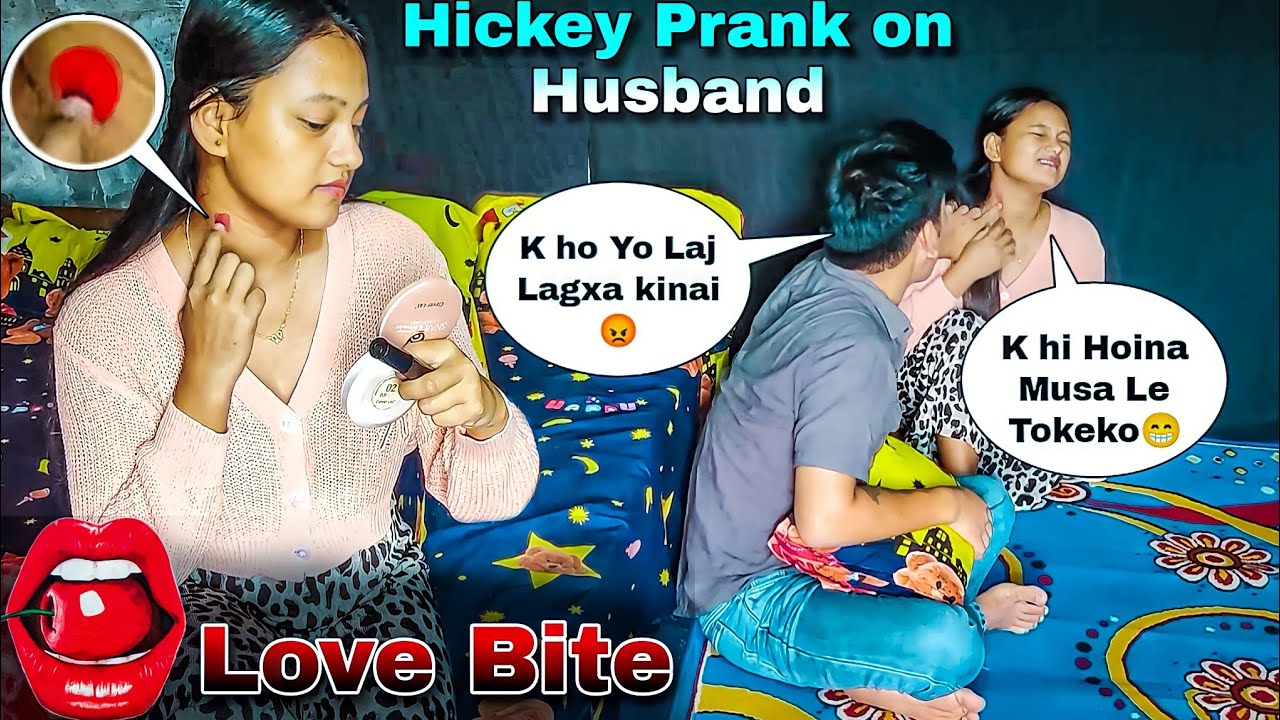 Hickey Prank on Husband 😂 || He Too much angry with Me 😡|| आज बुढा सँग ...