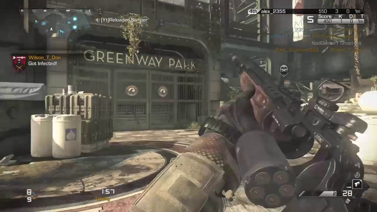 Call of duty ghosts infected gameplay part 1 - YouTube