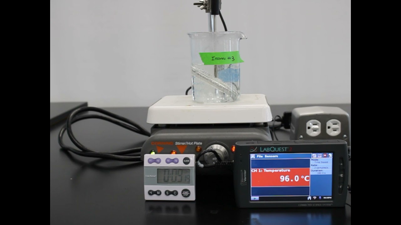 Labo Calorimétrie Inconnu 3 - YouTube