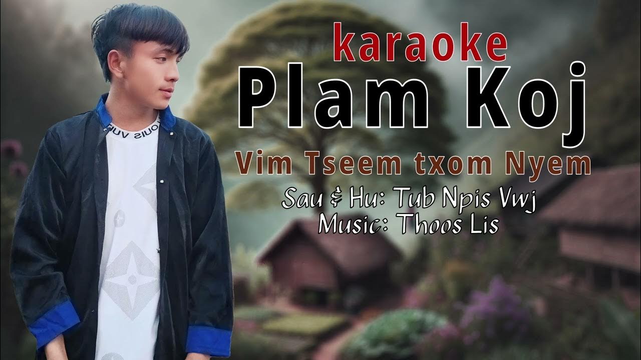plam koj vim tseem txom nyem karaoke (Tub npis vwj) - YouTube