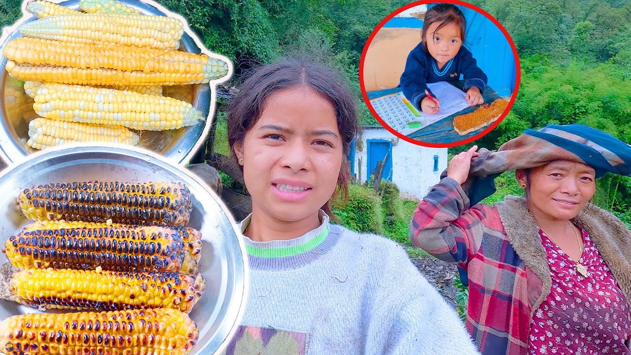 sumnima Rai new maize fire roast recipe || sumnima Rai @SumnimaRaini ...