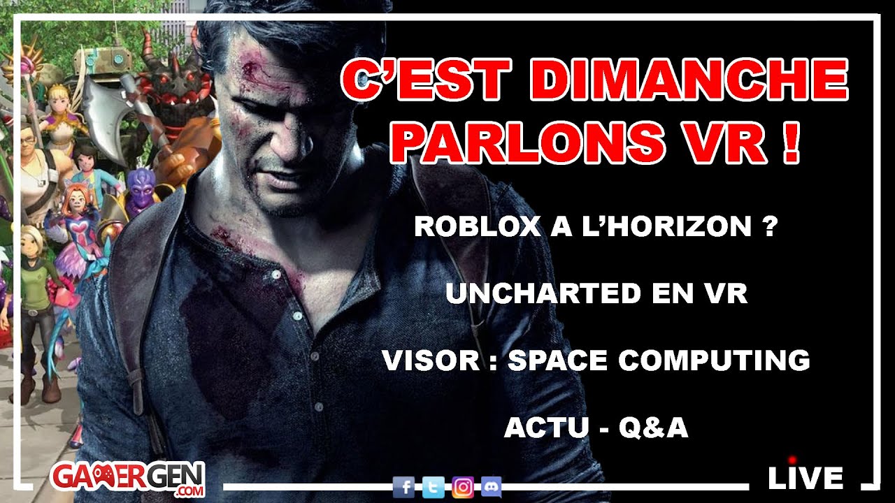 ROBLOX DEBARQUE SUR QUEST (LOL) - UNCHARTED EN VR - VISOR : SPATIAL COMPUTER - ACTU - Q&A - YouTube