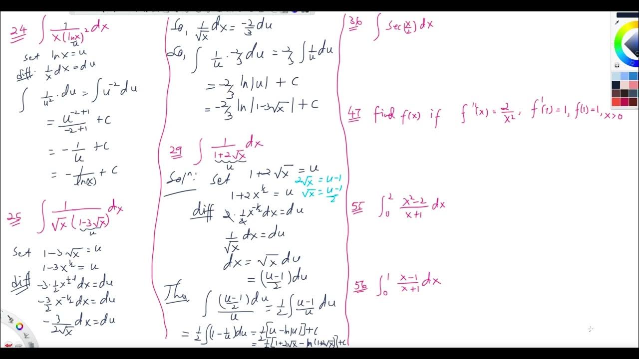 V112 Integral of logarithmic function 3 - YouTube