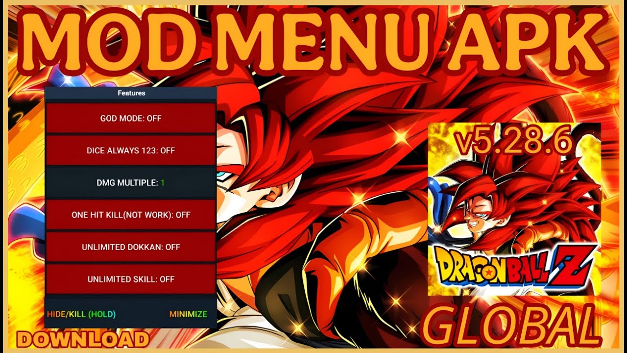 DBZ Dokkan Battle GLOBAL v5.28.6 NEW MOD MENU VIP APK - YouTube