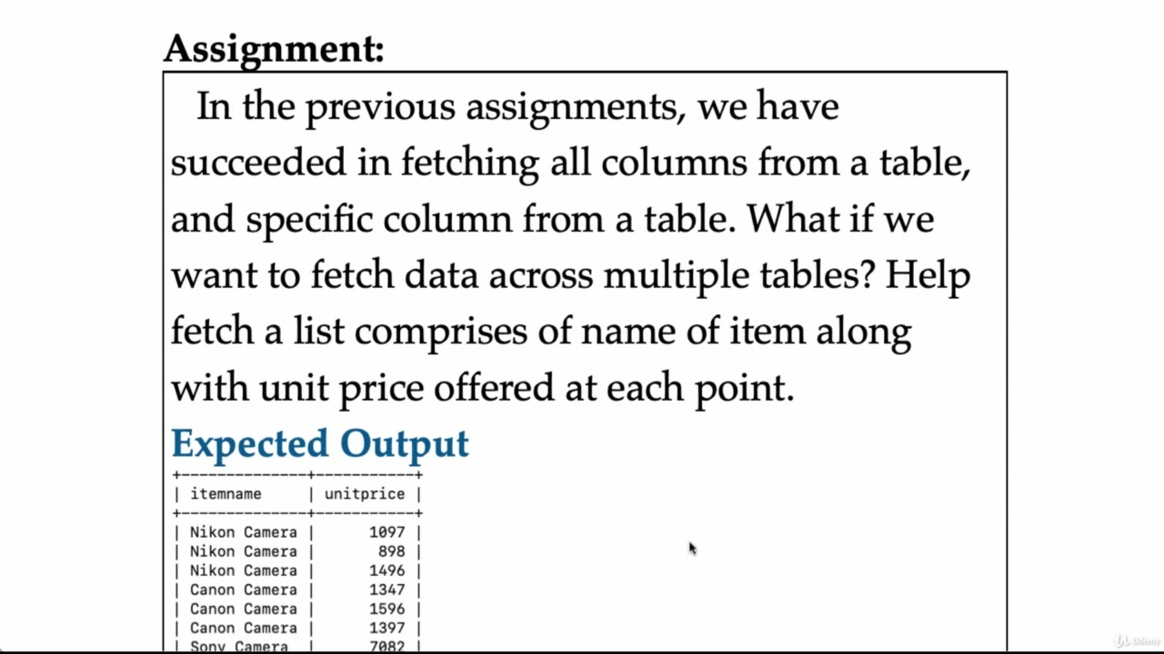 56 012 Retrieving Data Across Two Tables Using JOIN Assignment 6 YouTube 56 012 Retrieving Data Across Two Tables Using JOIN Assignment 6 YouTube