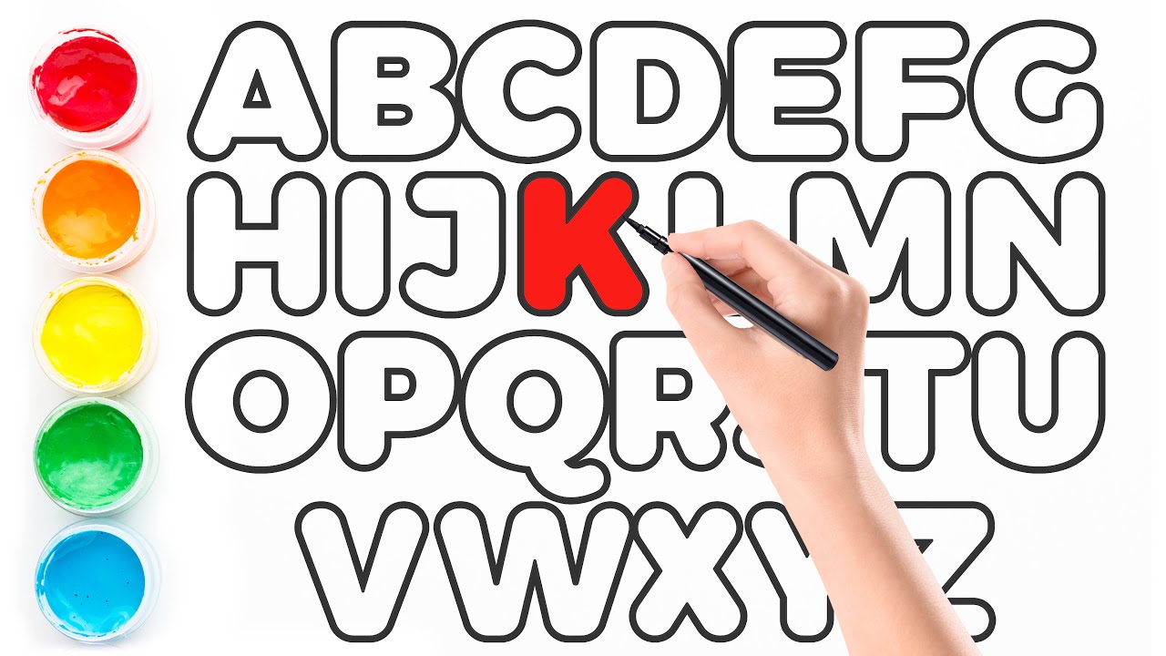 abc Drawing Song | Alphabet Painting, Drawing and Coloring for Kids ...