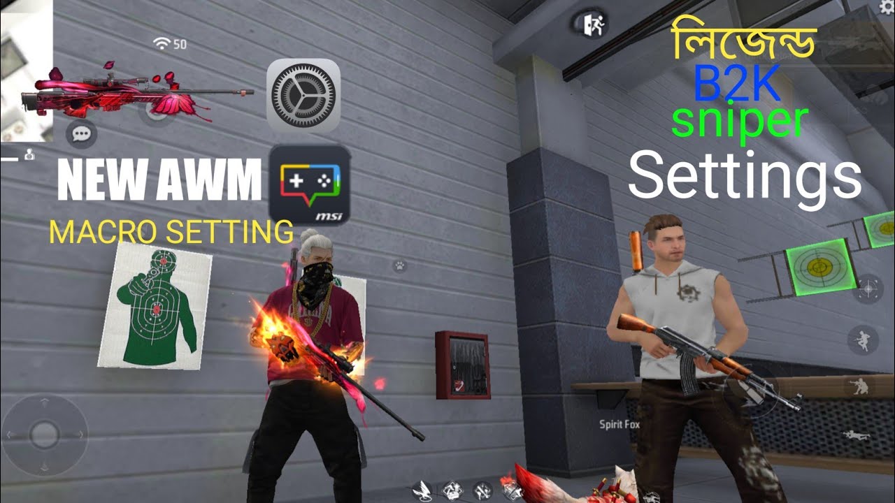 awm m2b setting in free fire pc B2K | Free Fire Best Double Sniper MSI 5 Fast Awm (Bangla)😱 ...