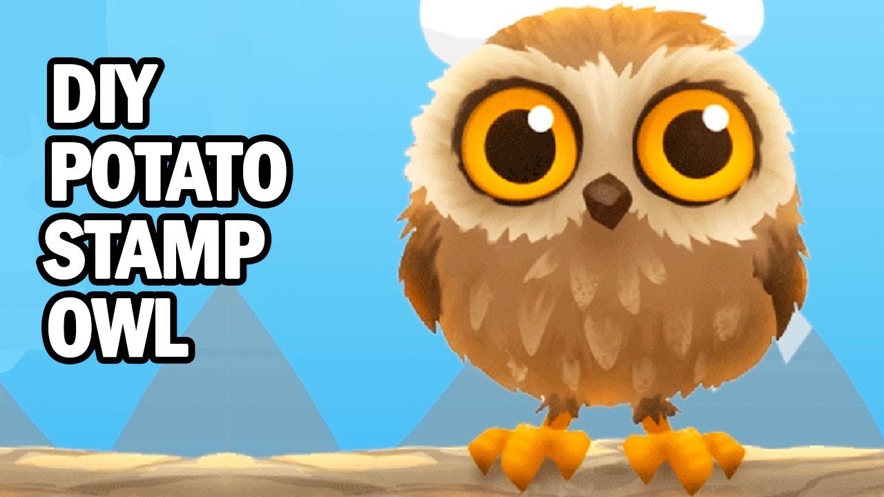 Learning Videos For Kids|How To Make A Potato Stamp Owl|Art And Craft ...