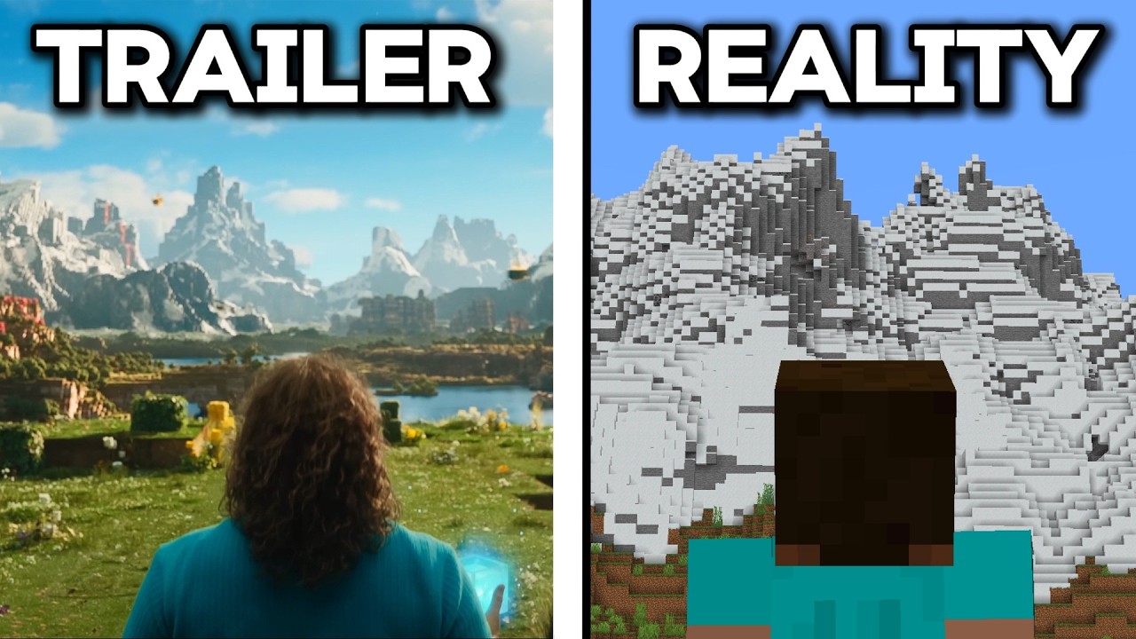 A Minecraft Movie Trailer 2 VS Reality - YouTube