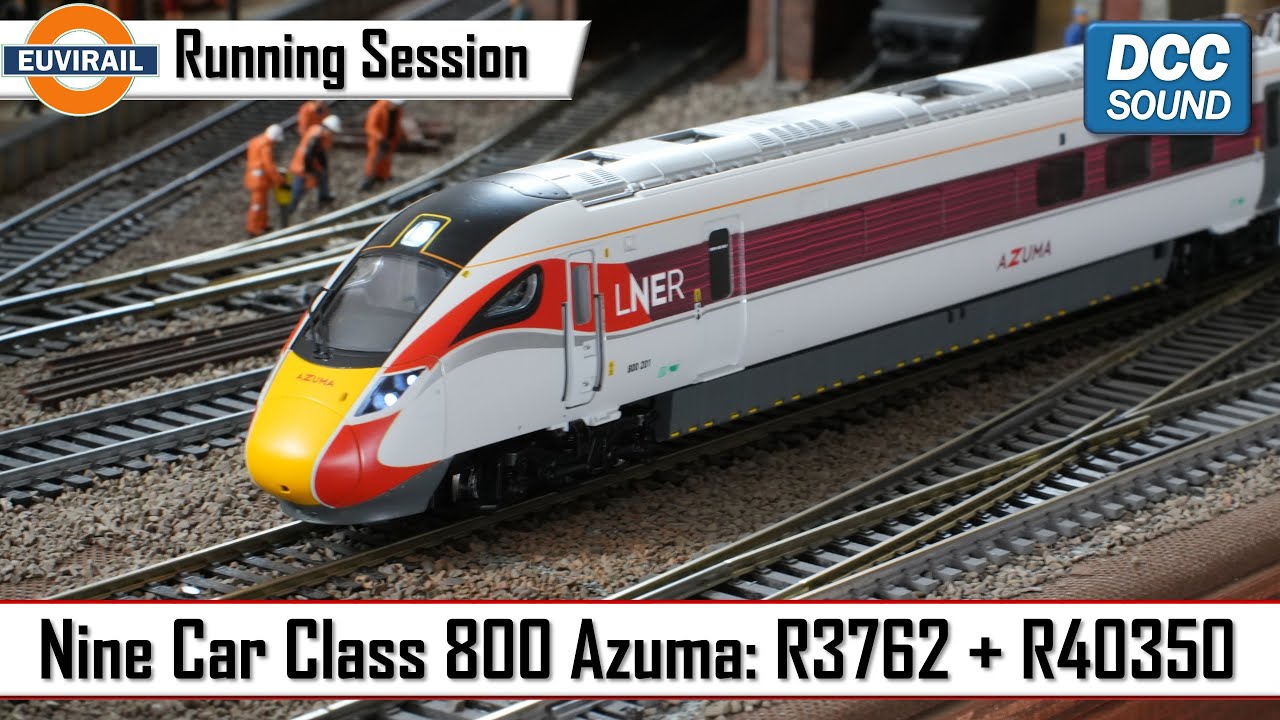 Nine Car Hornby Class 801/2 LNER Azuma featuring the R3762 5-car Train ...