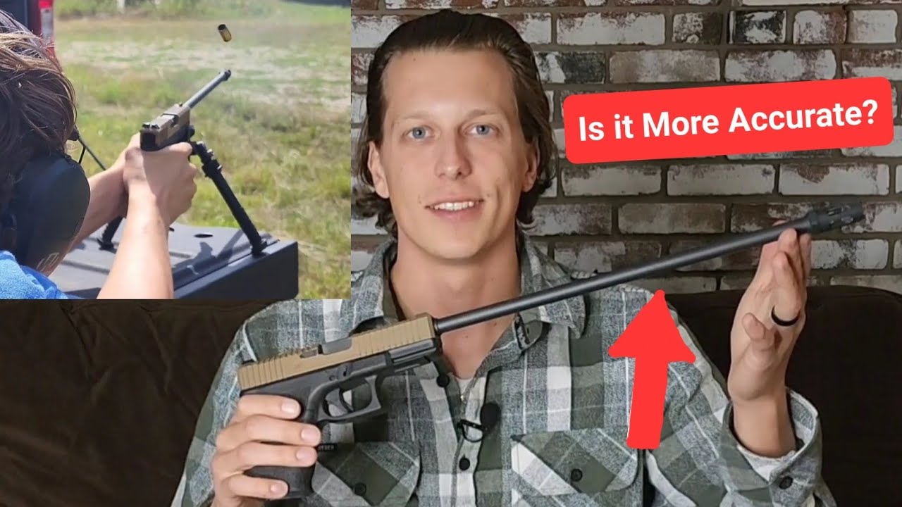 Glock with a 16inch Barrel - Is it More Accurate? - YouTube