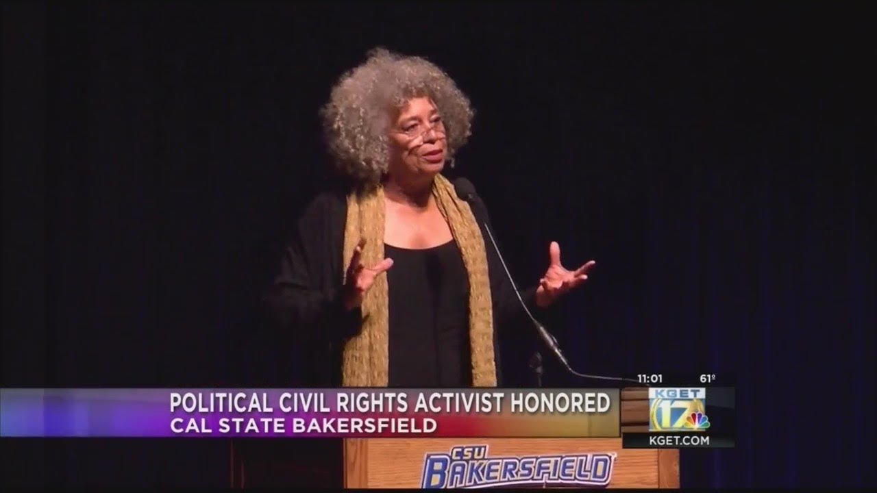 Civil rights activist Dr. Angela Davis honored at CSUB - YouTube