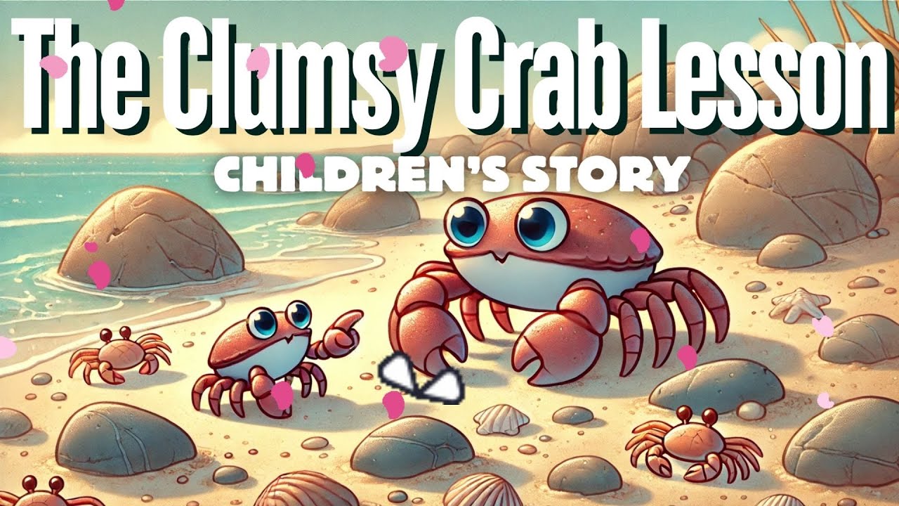 The Clumsy Crab Lesson - Illustrated Children's Story - YouTube
