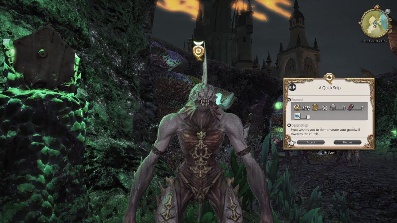 FFXIV Sahagin Society Quest: A Quick Snip - YouTube