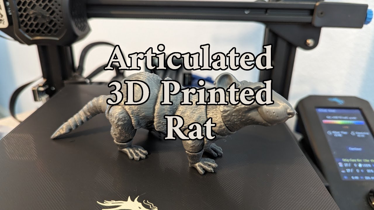 3D Printed - Articulated Rat - YouTube