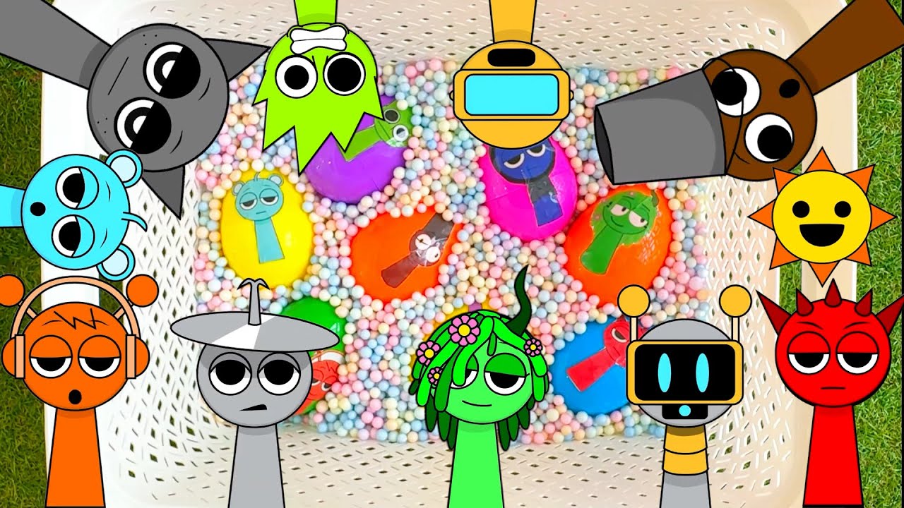 Sprunki Slime Magic Adventure! Satisfying Clay Play with Pinki, Jevin ...